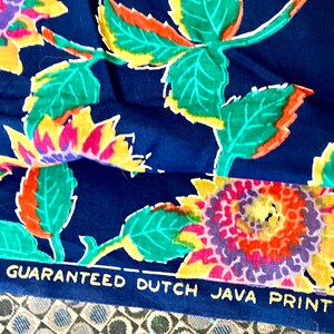 Colorful "sunflower" Print Fabric Dutch Java Print 4452 - Cotton - 44in ...
