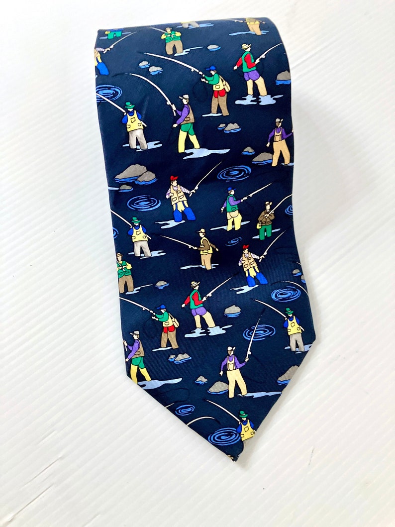 Vintage ALYNN NECKWEAR "opening Day" Men's Silk Neck Tie - 55in Long - Etsy