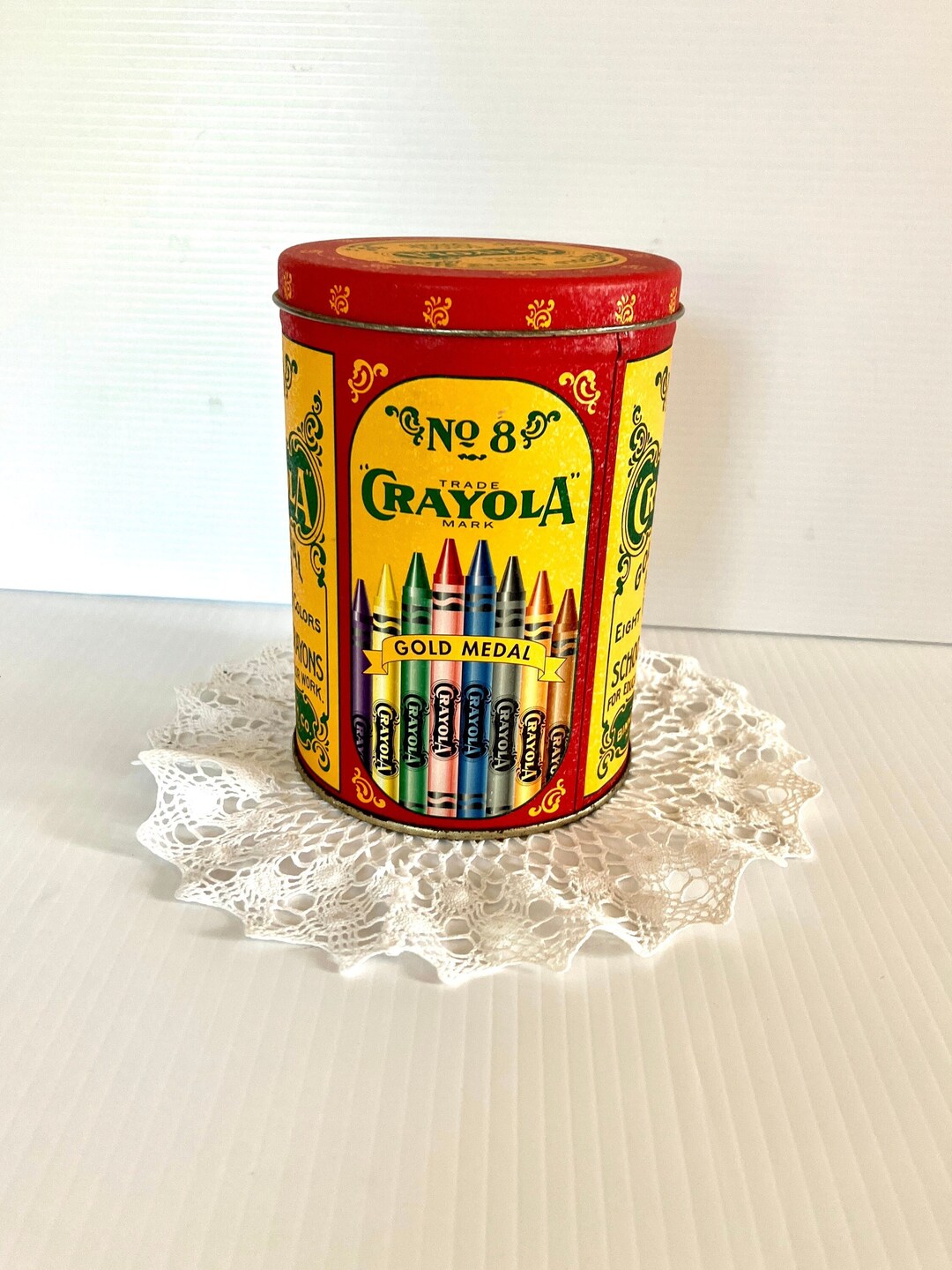 Vintage craola Crayon Tin 1903 Replica Measures 6in. Tall - Etsy
