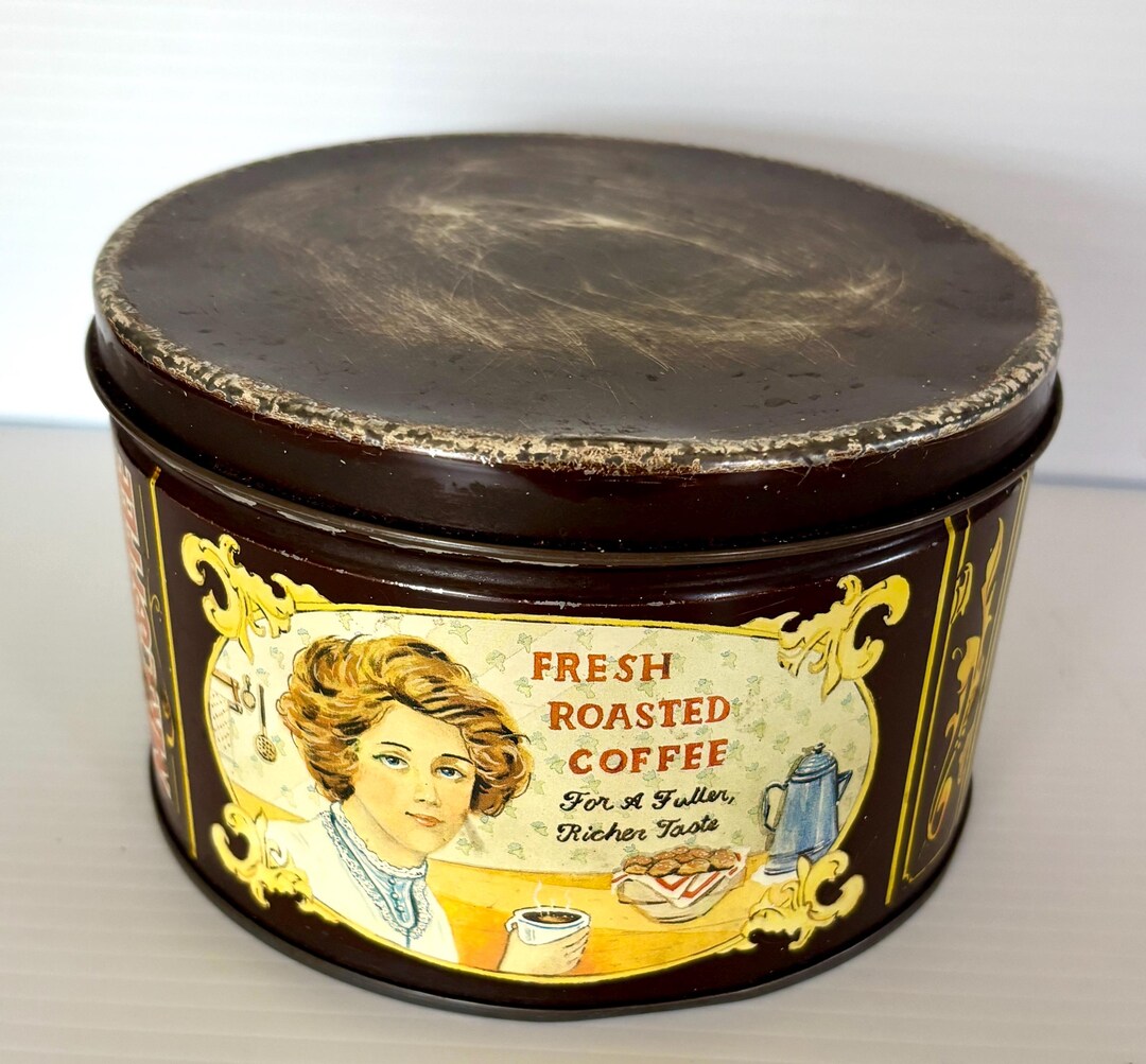 Vintage Mr. Coffee Tin SHABBY Advertisement Tin Container - Limited ...