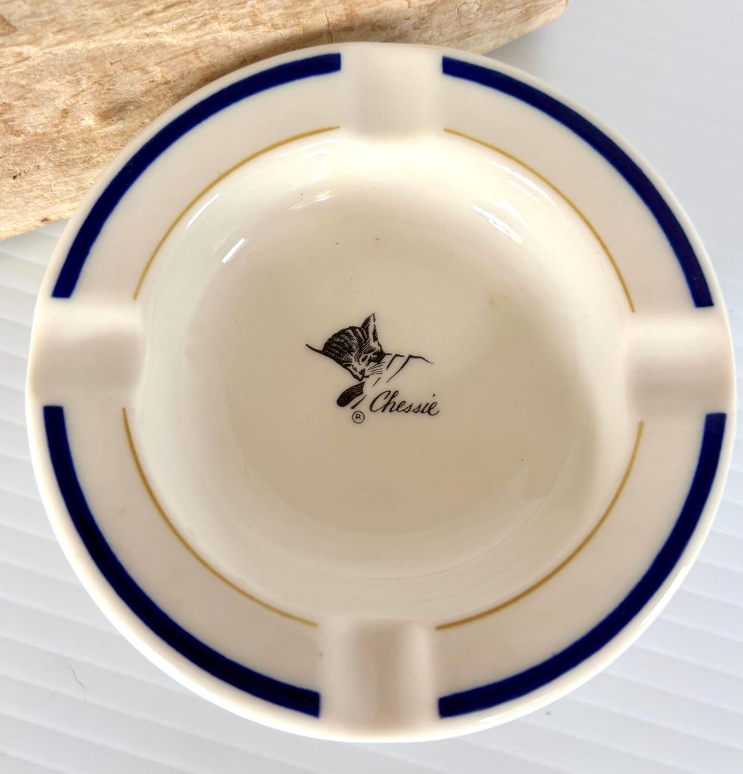 Vintage 1956 "chessie Cat" Ashtray -chesapeake & Ohio Railroad Chessie ...