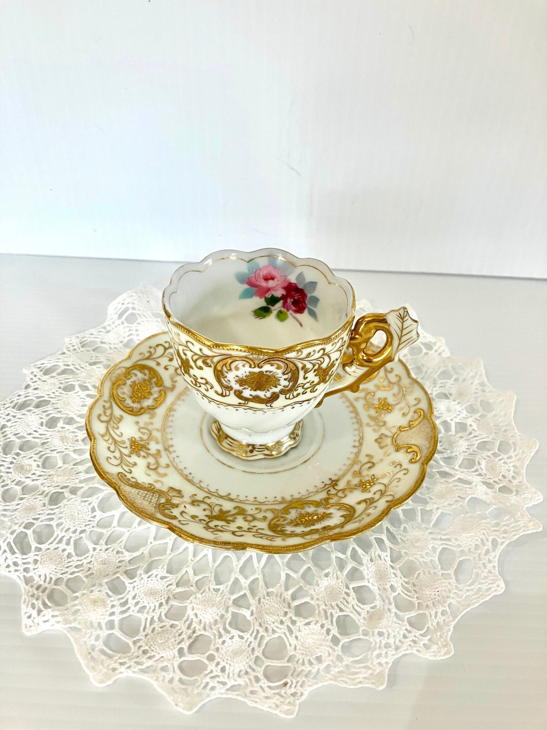 Vintage CHUBU China Small Tea Cup With Saucer - Occupied Japan - 2 3 ...