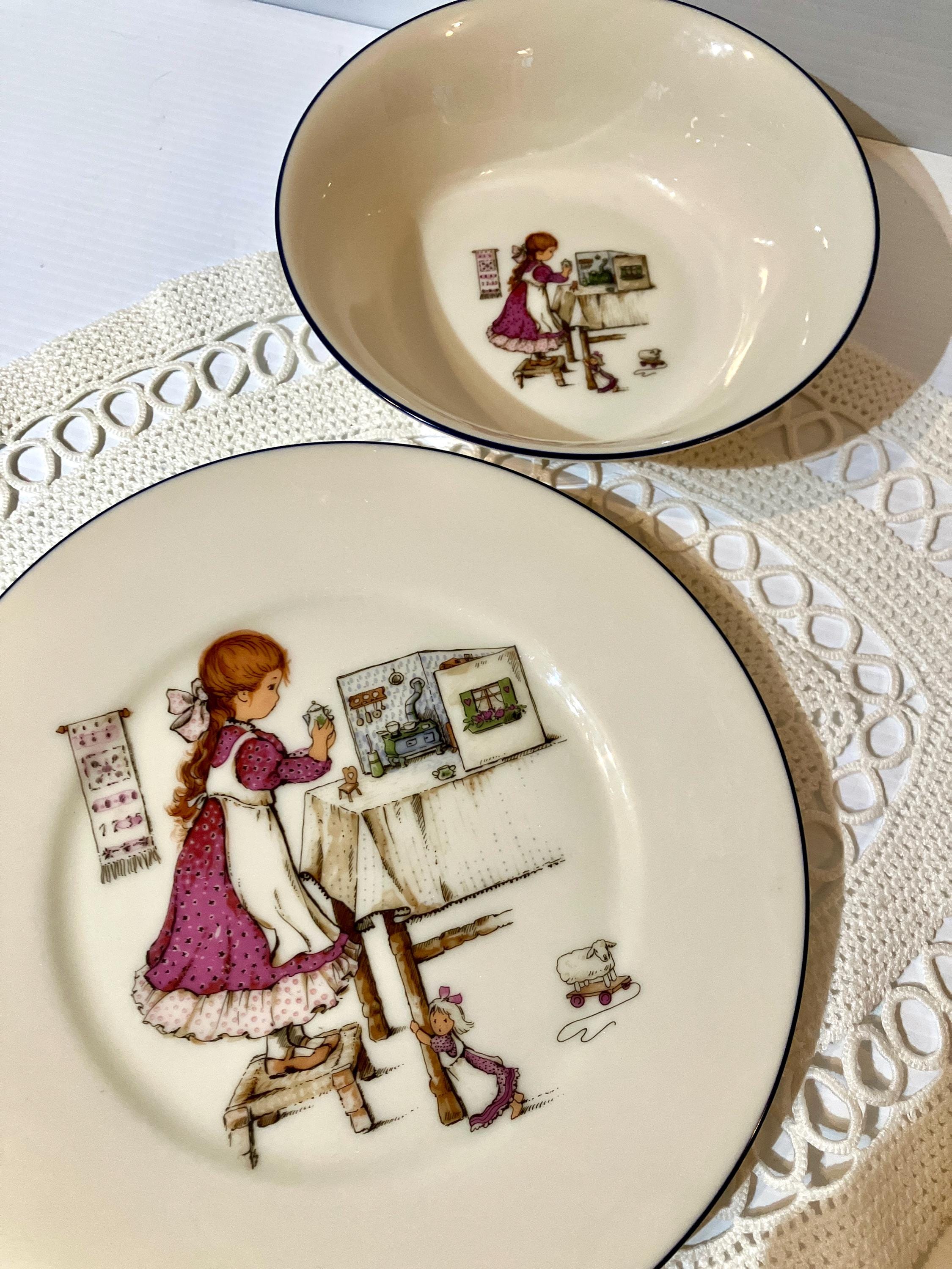 Vintage LENOX Special Childs Matching Plate/bowl - Girl/ Dollhouse (2 ...