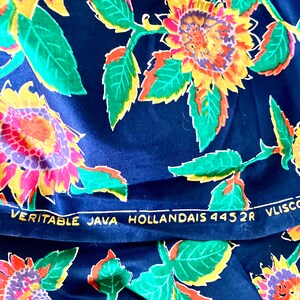 Colorful "sunflower" Print Fabric Dutch Java Print 4452 - Cotton - 44in ...