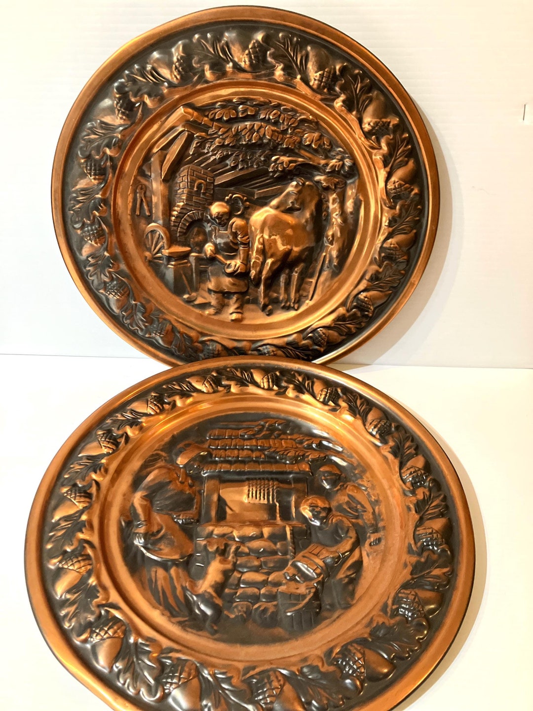One Vintage Mid Century Coppercraft Guild Copper Wall Decor Plate ...