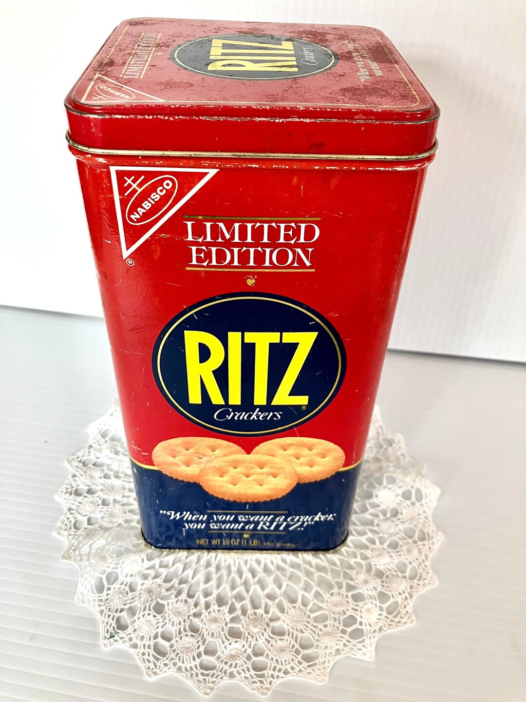 Vintage RITZ Cracker Tin 1987 Limited Edition Retro Kitchen - Etsy