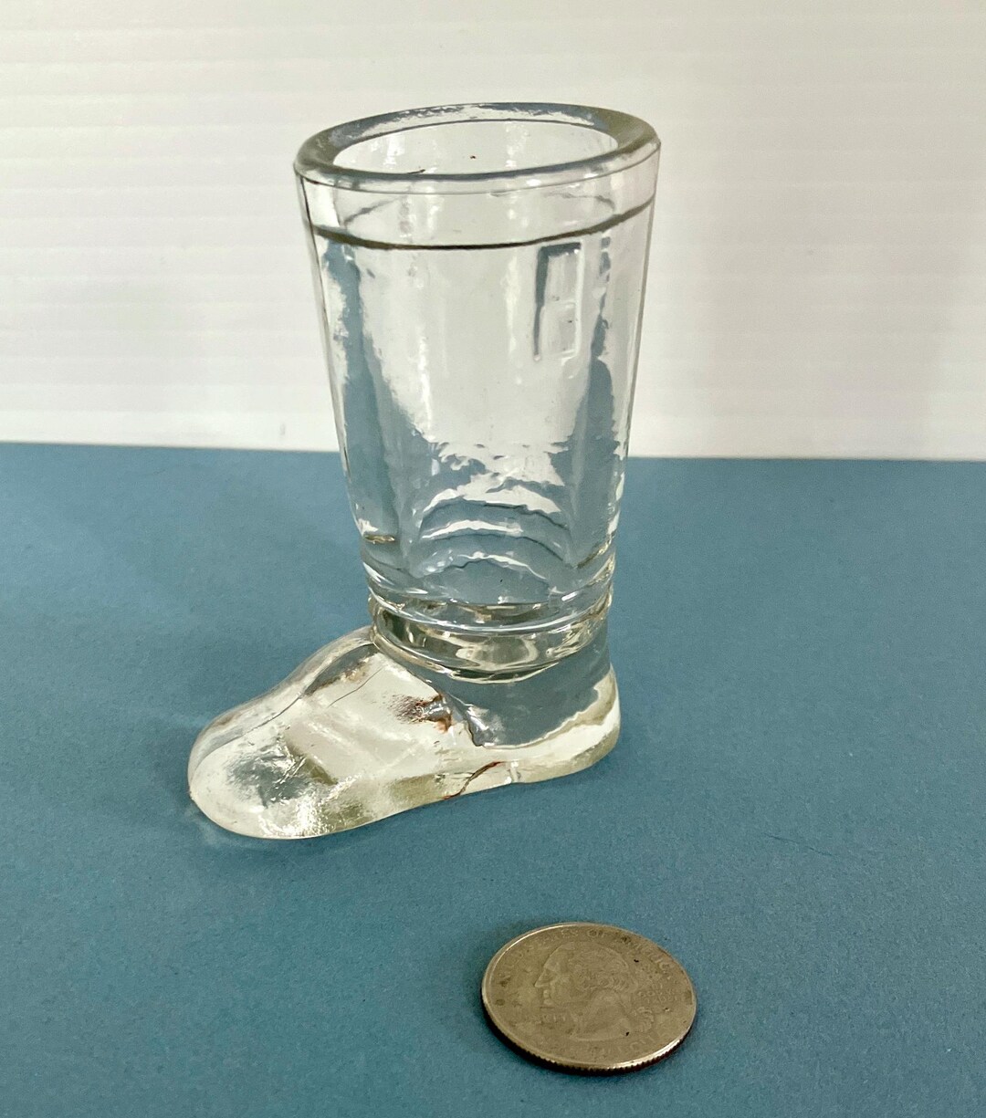 Vintage Clear Glass Boot Shot Glass - Cowboy/western/farmhouse ...