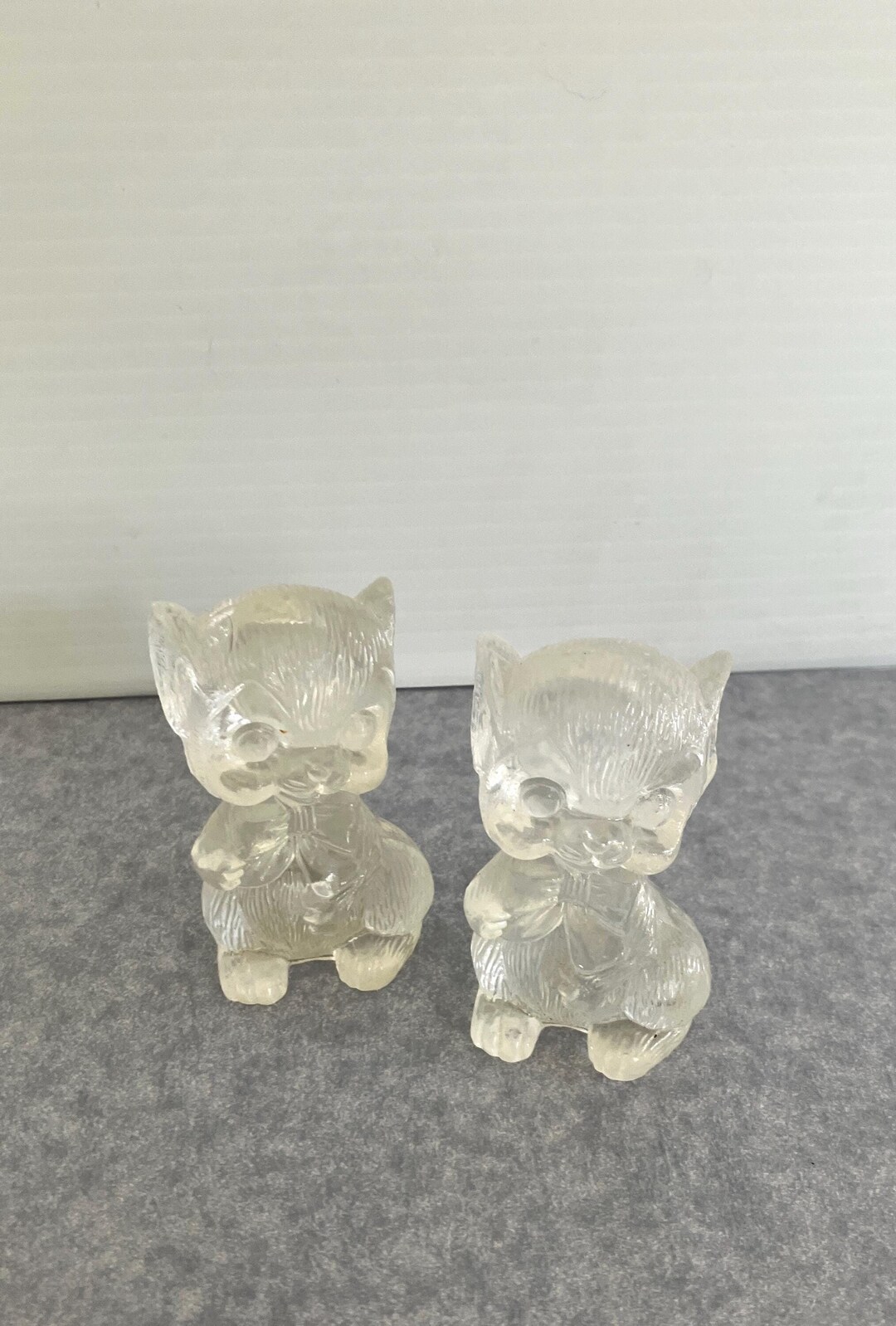 Vintage Red Plastic 60's Mice/mouse W/bows Salt and Pepper Shakers ...