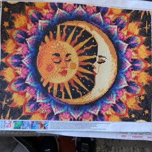 Diamond Painting-moon and Sun - Etsy