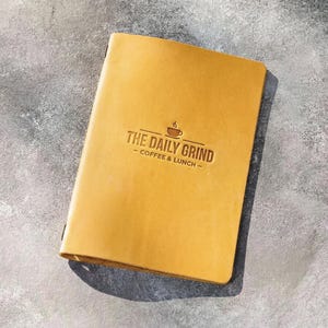 Luxury Leather Menu Cover | Personalized Logo | Handmade for ...