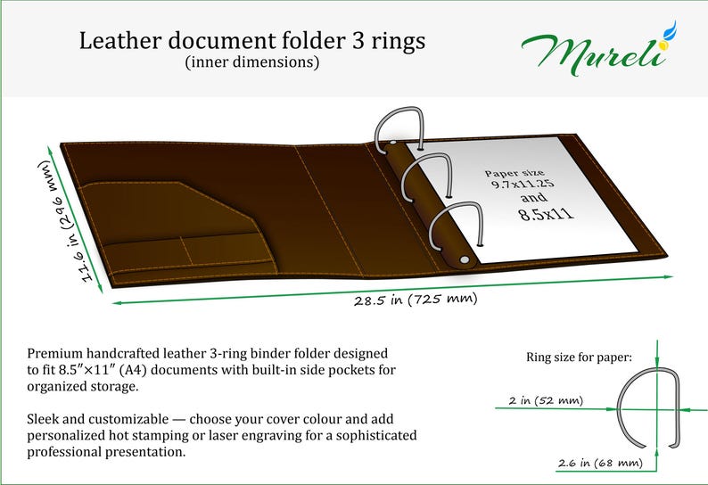 Custom 3 Ring Binder | D Ring Binders | 8.5"x11" Presentation Folder ...
