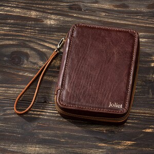 Zippered Leather Artist Organizer | Sketchbook & Art Supply Case ...