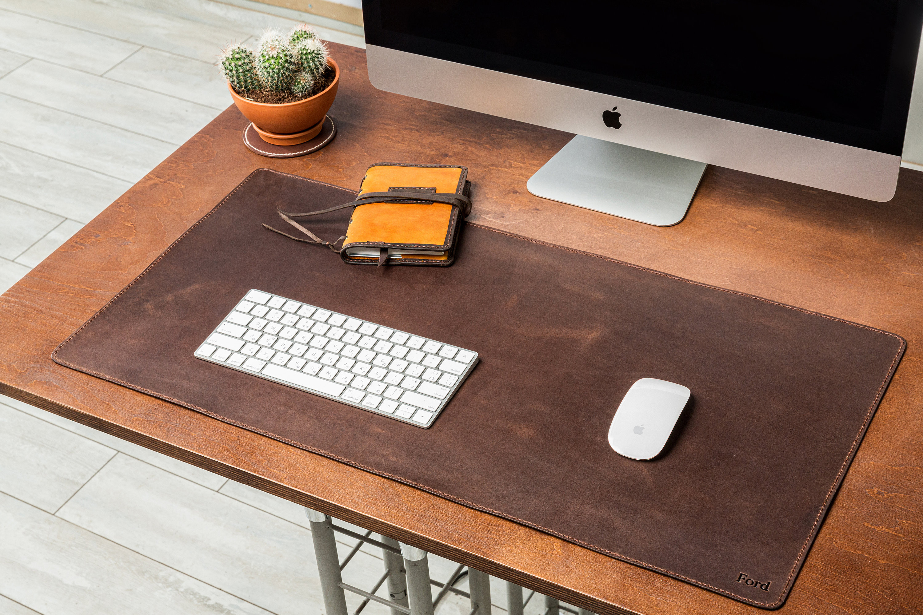 Personalized Leather Desk Mat Laptop Mat for Husband Mouse Pad - Etsy
