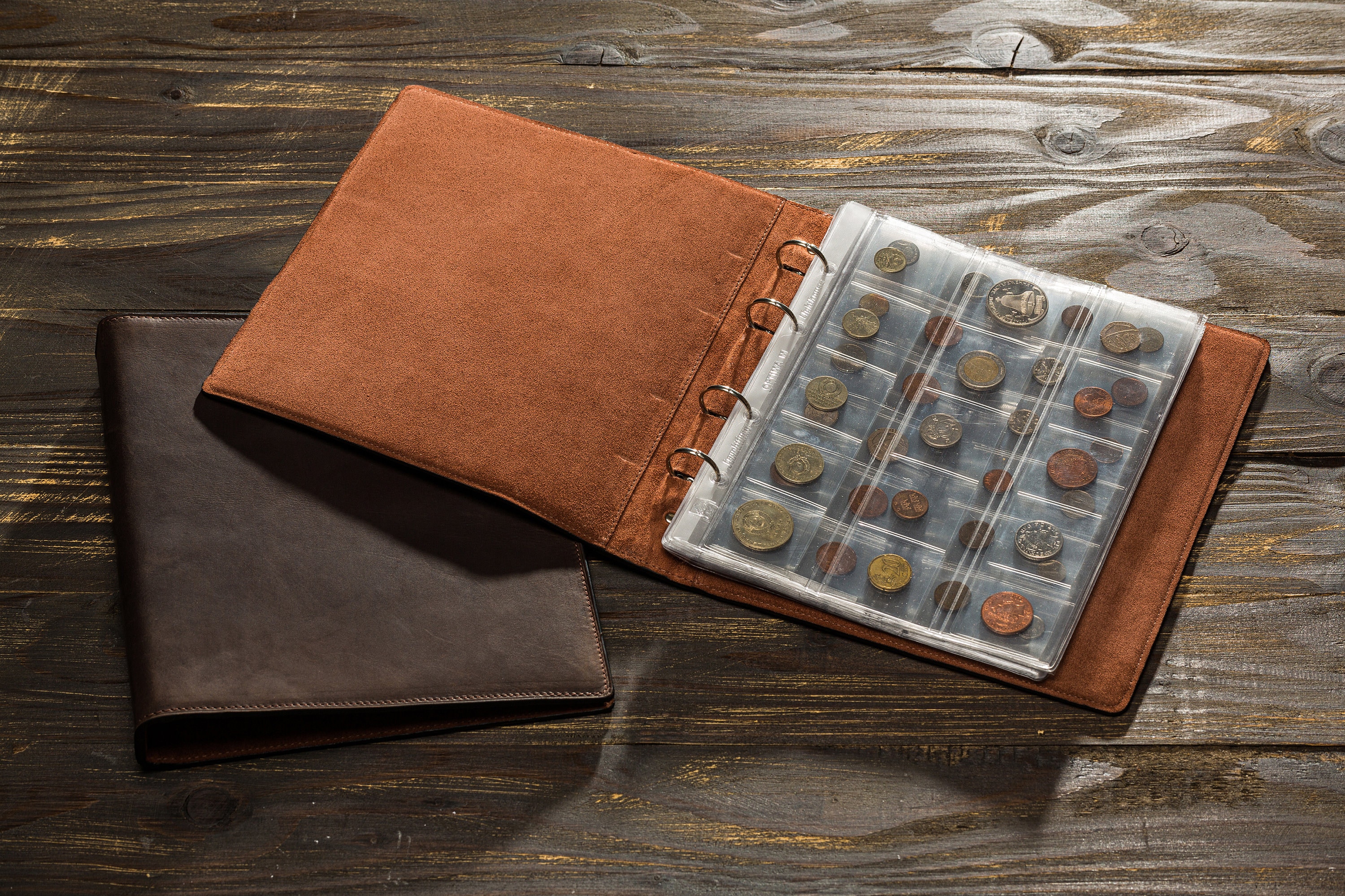 Personalized Coin Collecting Album Leather Coin Album With - Etsy