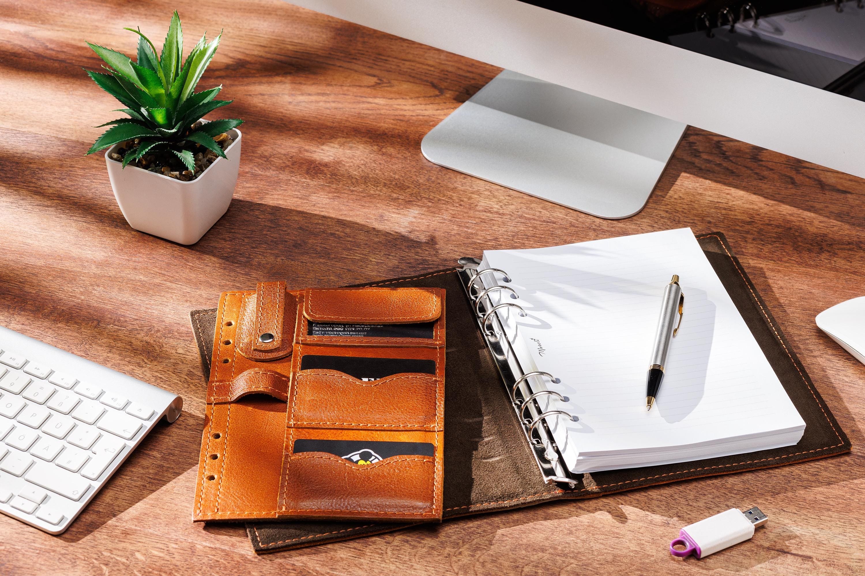 Luxury Leather Business Planner | Personalized Office Notebook ...