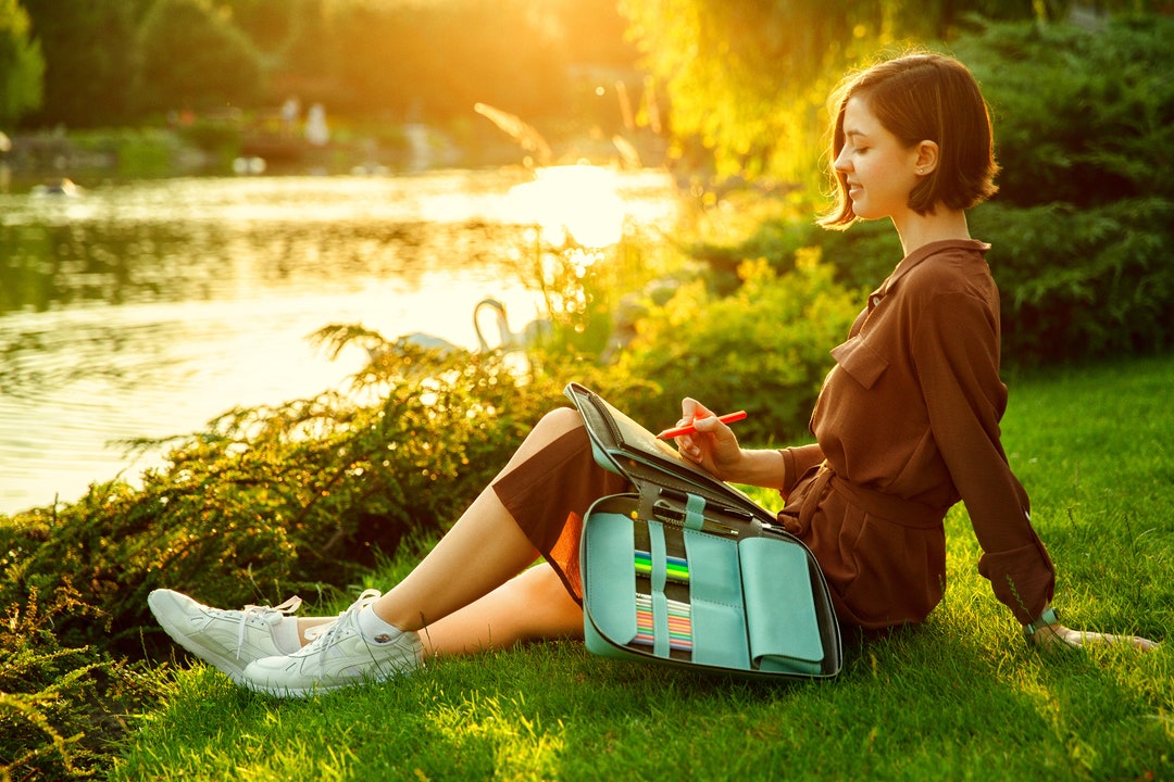 Artist Bag for Drawing Supplies, Art Portfolio Kids Artwork, Art Bag ...