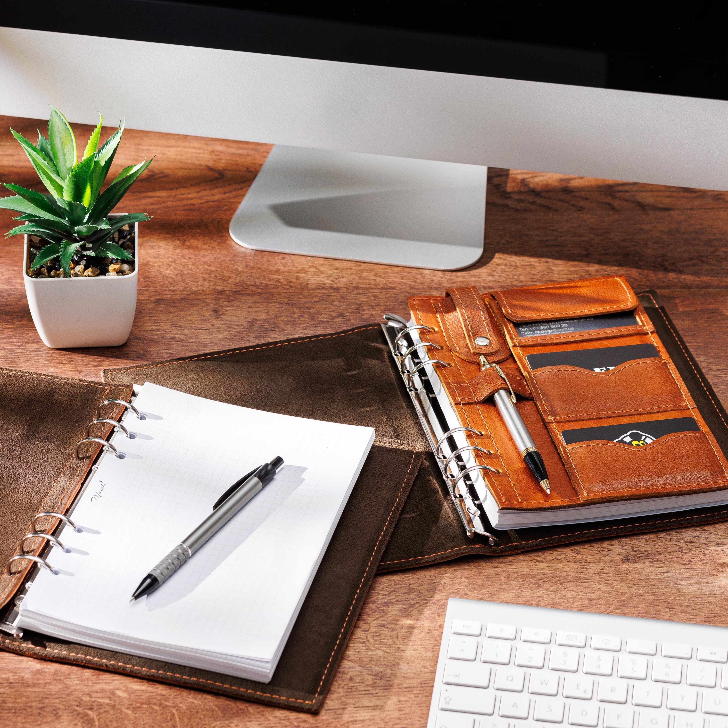 Luxury Leather Business Planner | Personalized Office Notebook ...