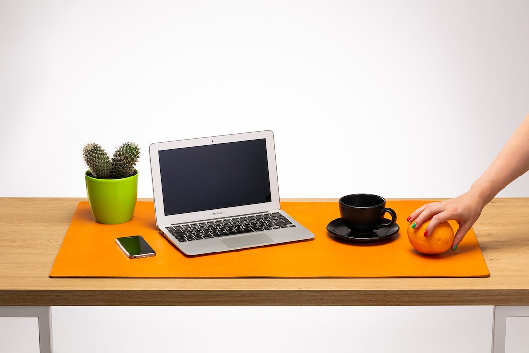Extra Large Leather Desk Pad – 4mm Thick Orange Desk Mat | Laptop ...