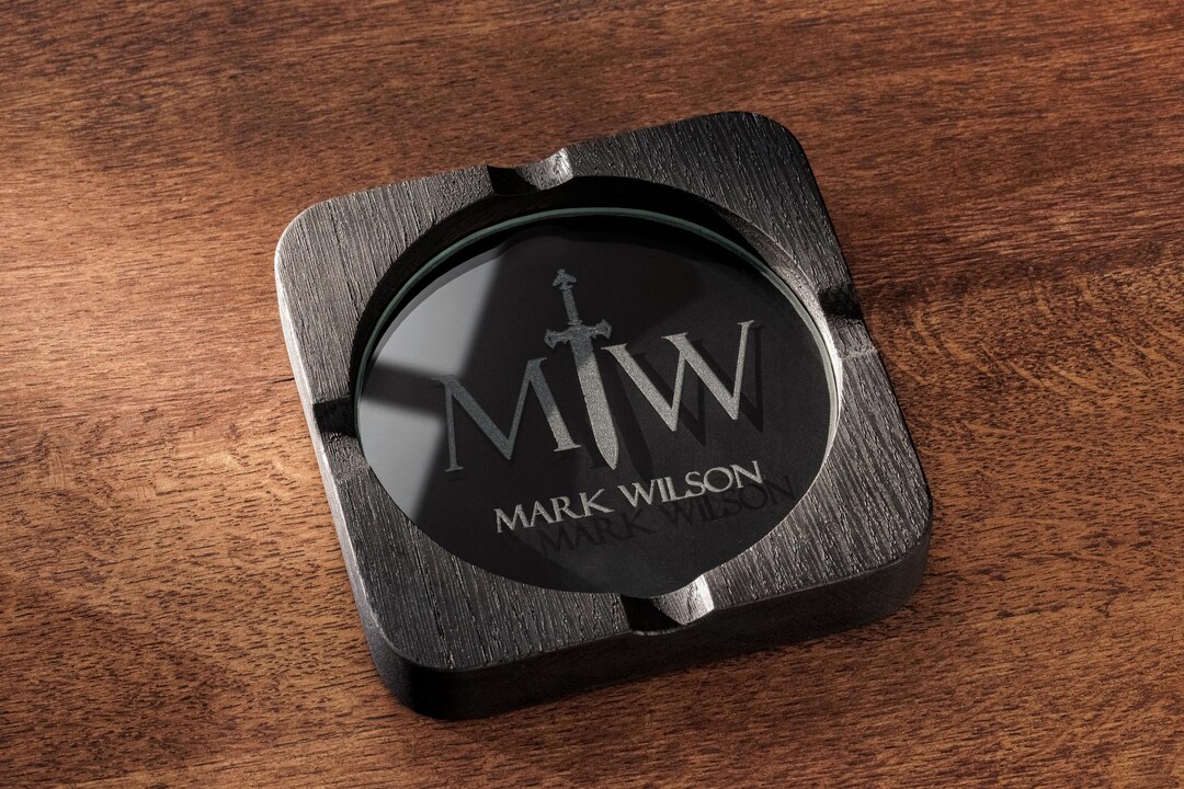 Personalized Cigar Ashtray | Groomsmen Gift | Father’s Day Gift ...