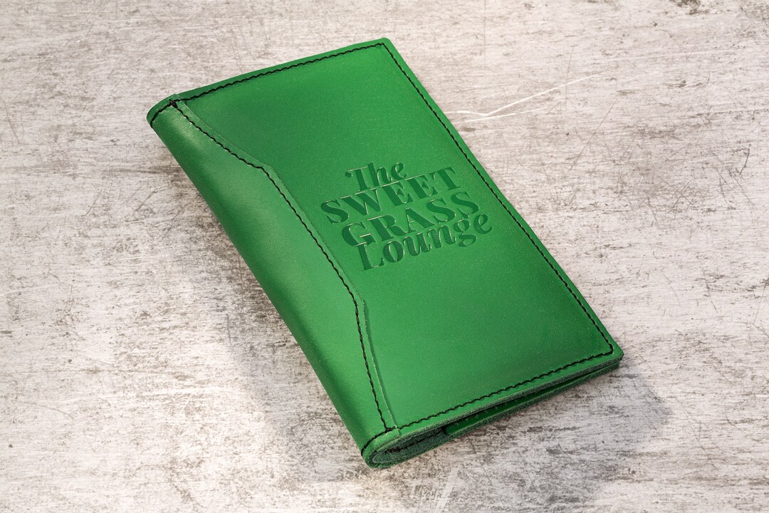 Green Leather Check Presenters With Your Logo | Summer Collection 2023 ...