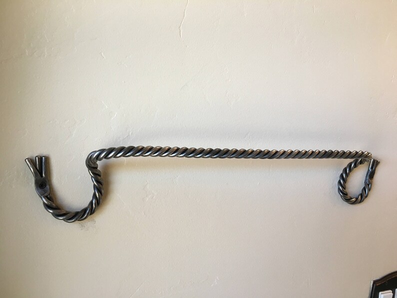 Wrought Iron Rope 16 Towel Holder - Etsy
