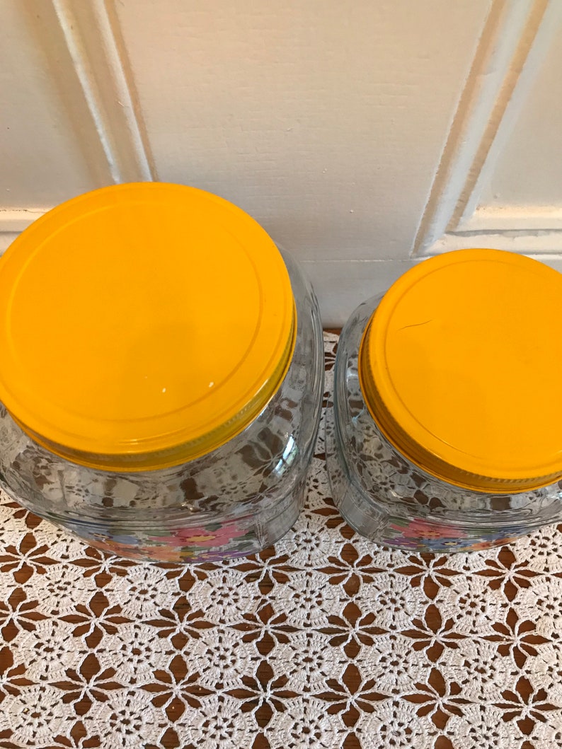 Hand Painted Canister Jars - Etsy
