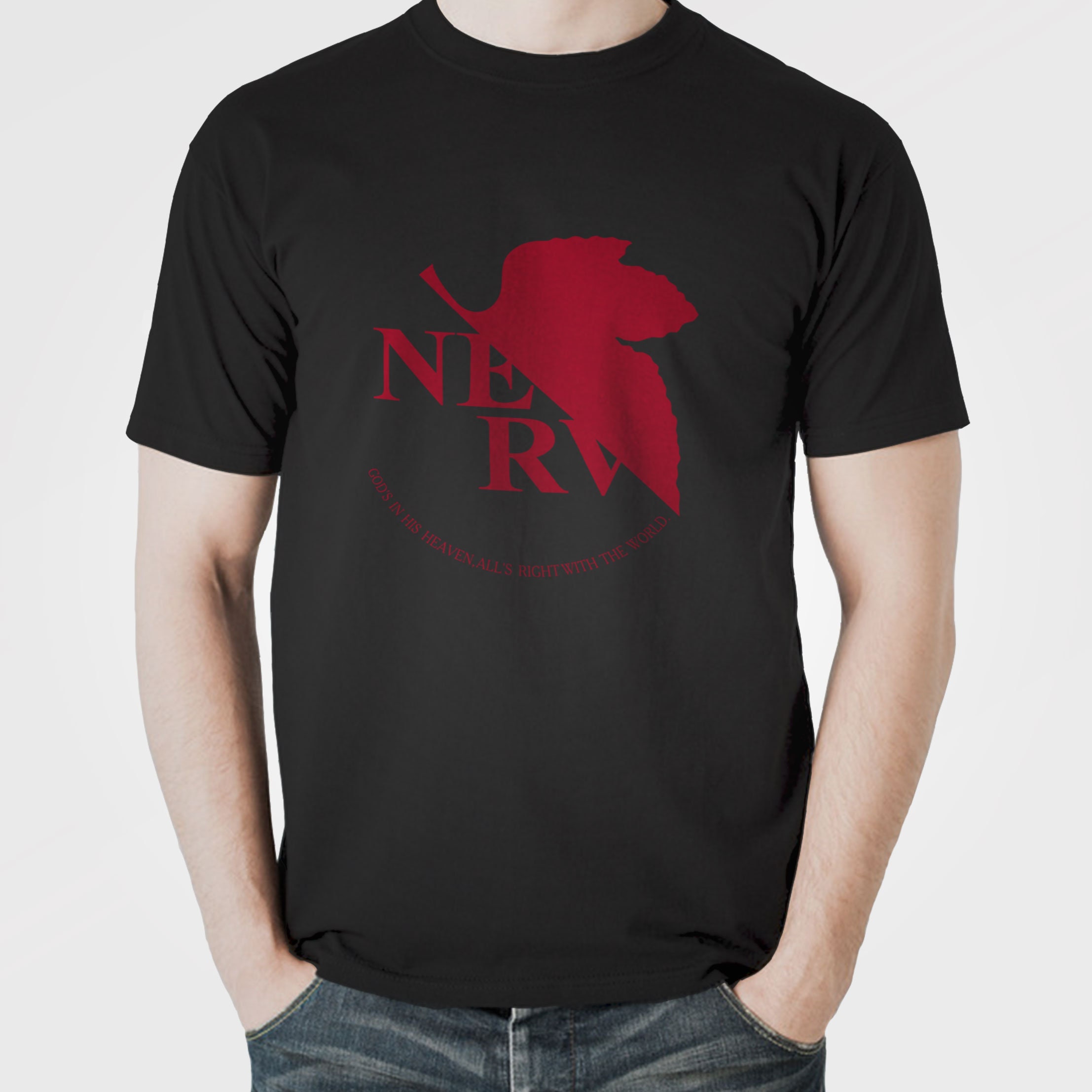 T-shirt Nerv Neon Genesis Evangelion Anime Clothing Shirt - Etsy