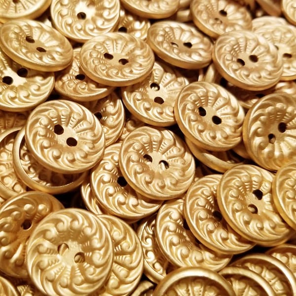 1 2 Inch Gold Buttons - Etsy
