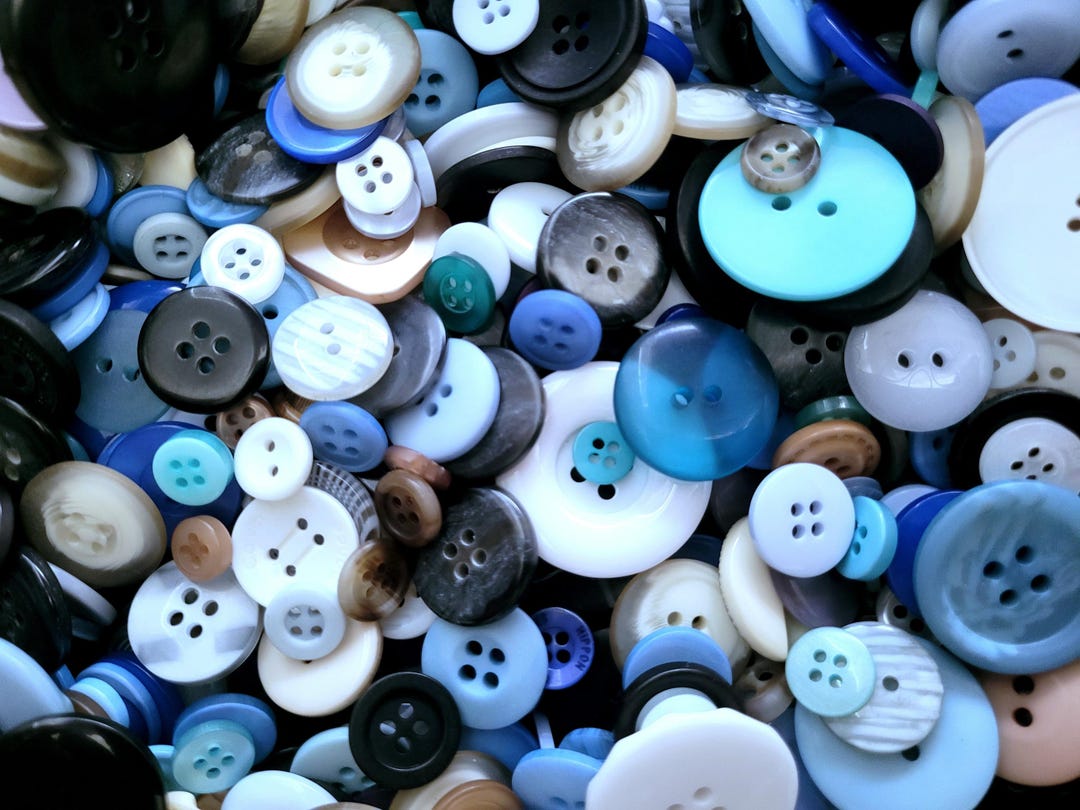 100 Stormy Sea Buttons, Assorted Sizes and Styles - Etsy