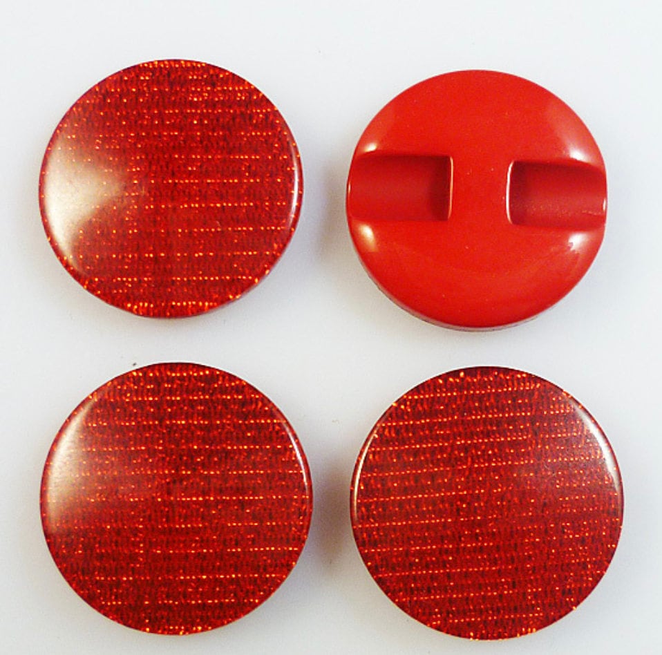 Red Shiny Beautiful Round Novelty Buttons Christmas Buttons - Etsy Hong ...