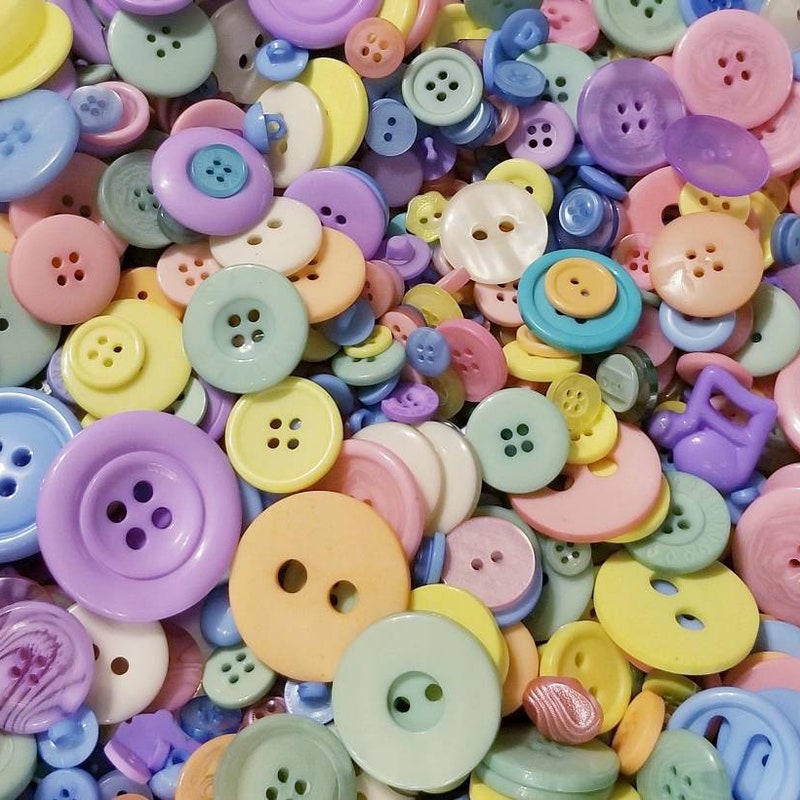 Pastel Buttons - Etsy