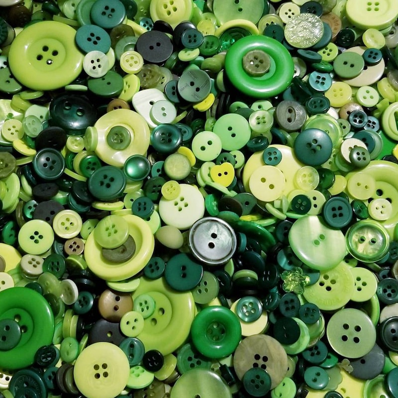Green Buttons - Etsy