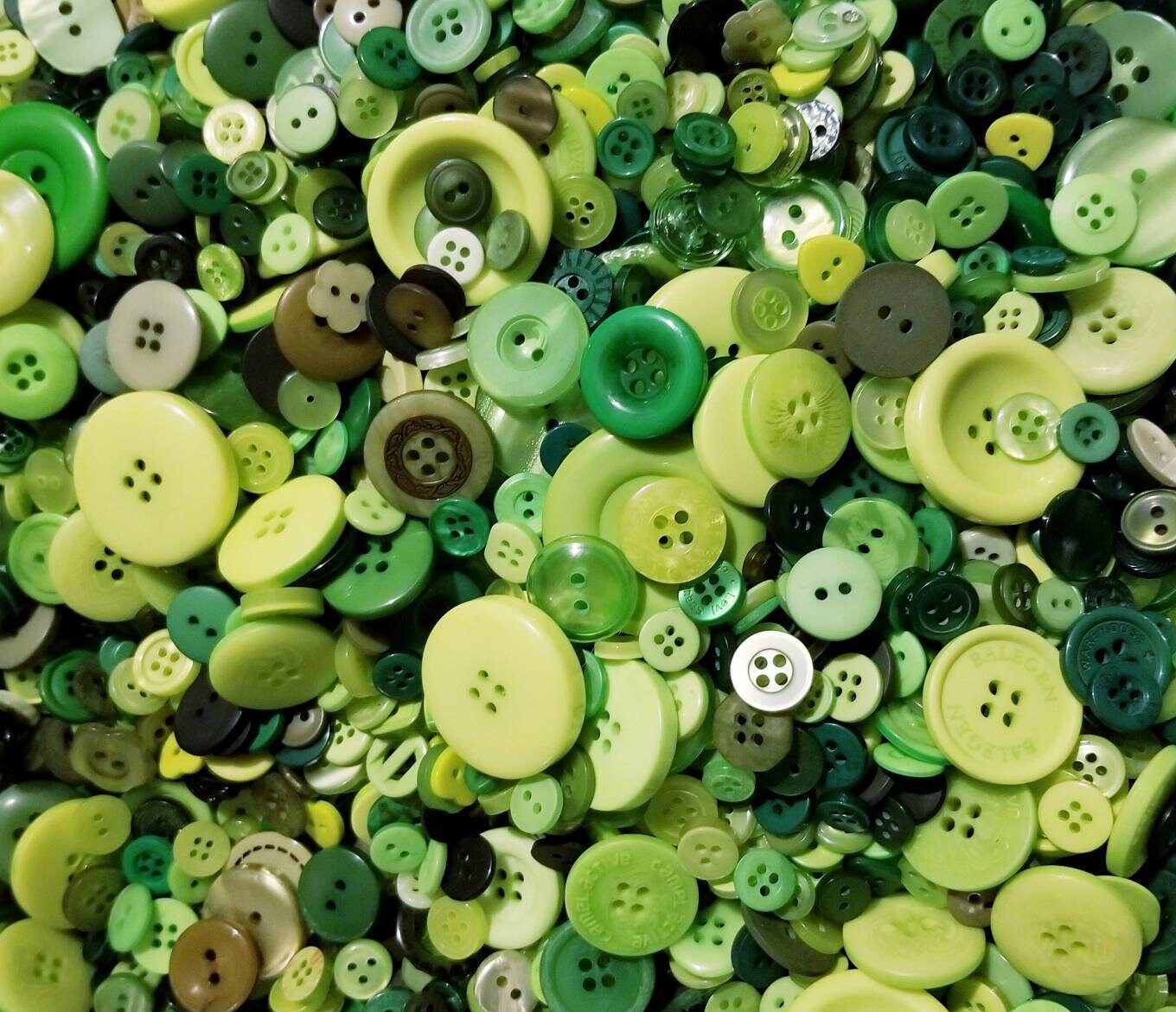100 Jungle Green Buttons Sizes 6mm to 34mm 1/4 to - Etsy
