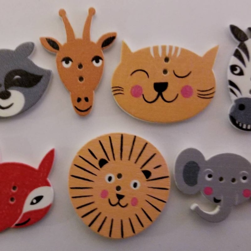 Animal Buttons - Etsy UK