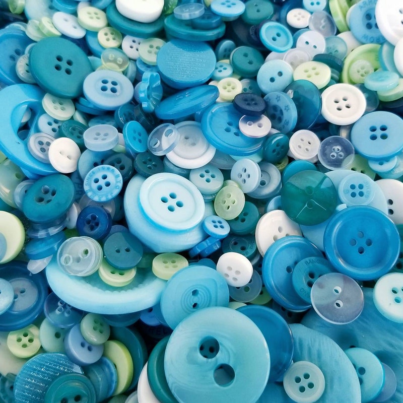 Teal Buttons - Etsy