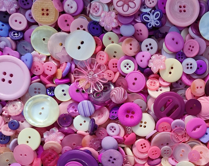 100 Bella Buttons Many Sizes and Styles Random Bulk Button - Etsy