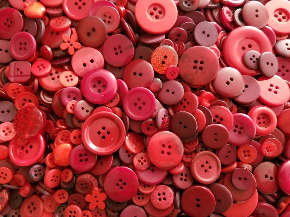 100 Red & Dark Red Buttons Sizes 6mm to 38mm 1/4 to | Etsy