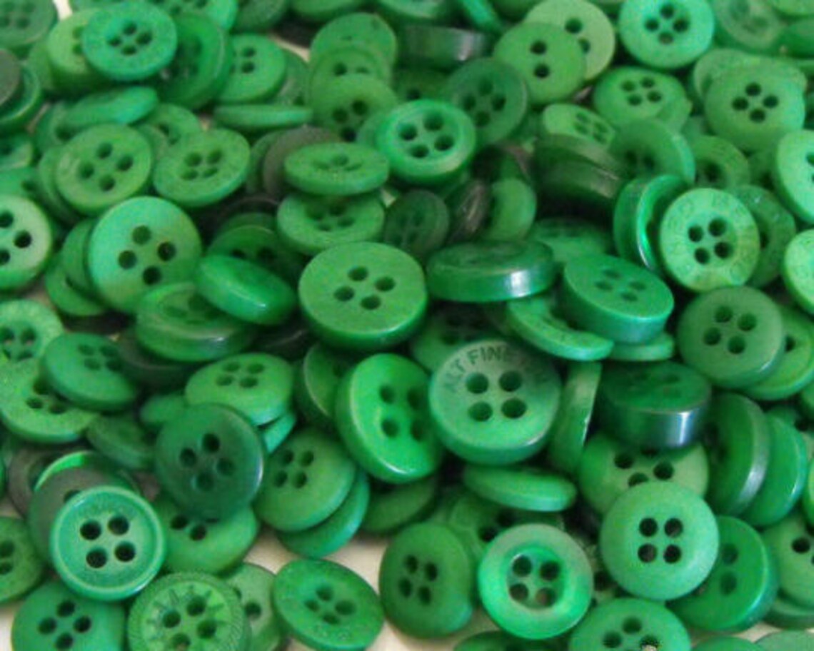 200 Small Green Buttons Sizes 6mm to 15mm 1/4 to | Etsy