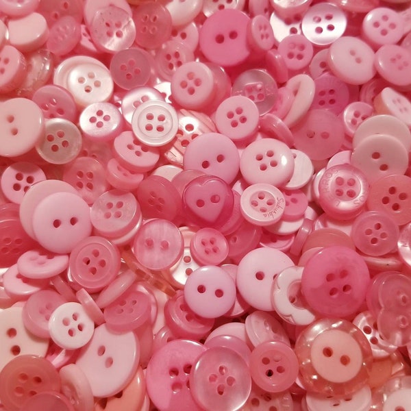 Pretty Pink Buttons - Etsy