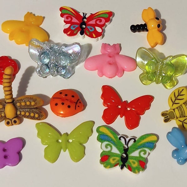 Bug Buttons - Etsy
