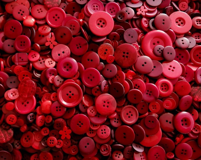 100 Red & Dark Red Buttons Sizes 6mm to 38mm 1/4 up to - Etsy