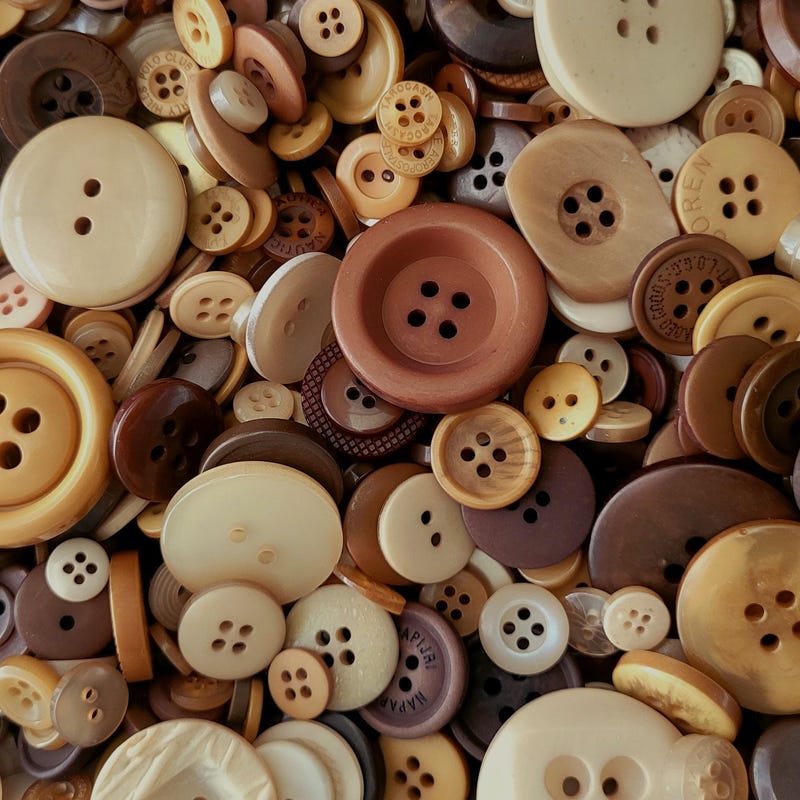Taupe Buttons - Etsy