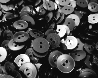Navy Blue Round 2-hole Buttons Size 14mm 9/16 22L - Etsy