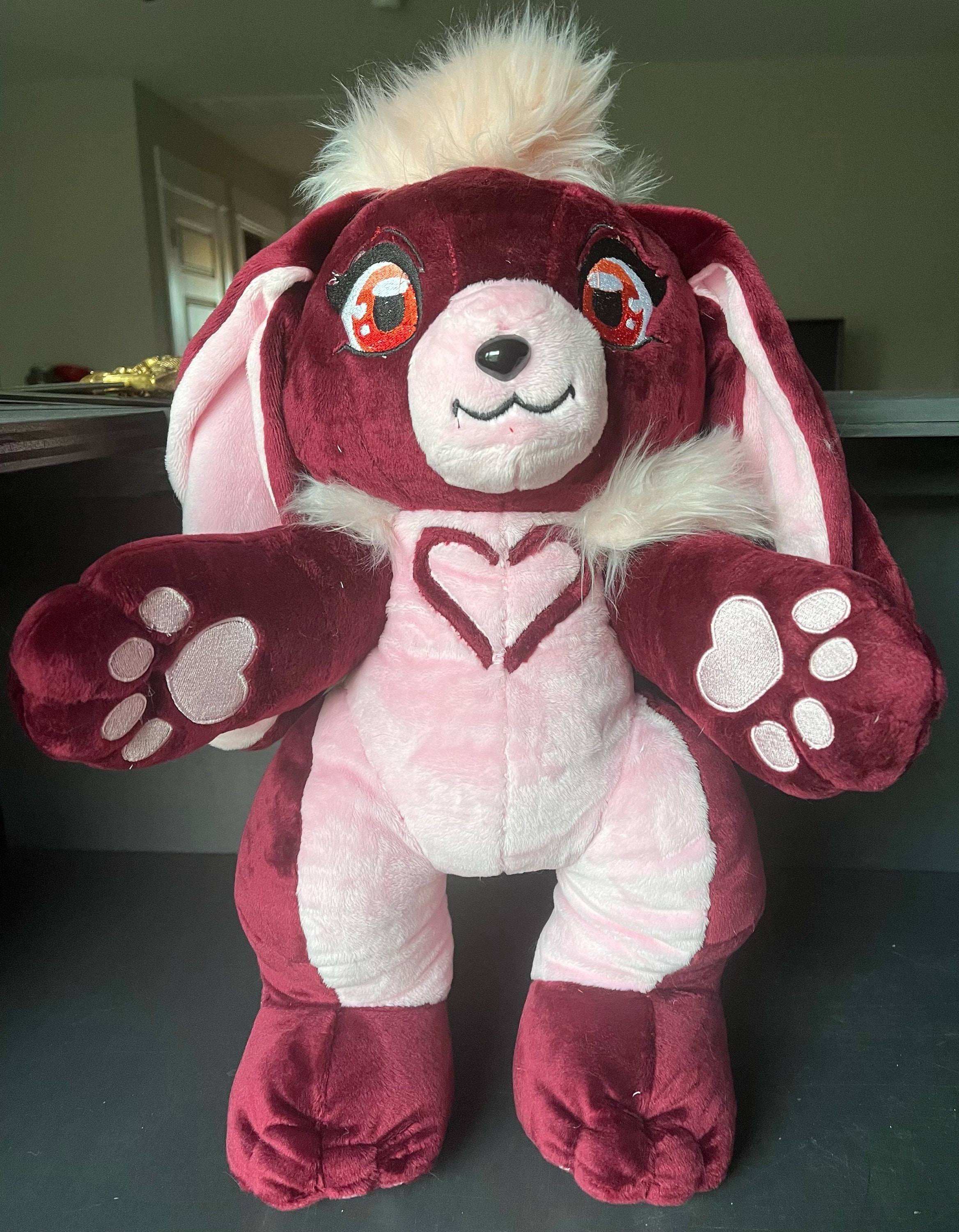 Cute Soft Rabbit Fursona Adoptable Plush Stuffed Animal - Etsy