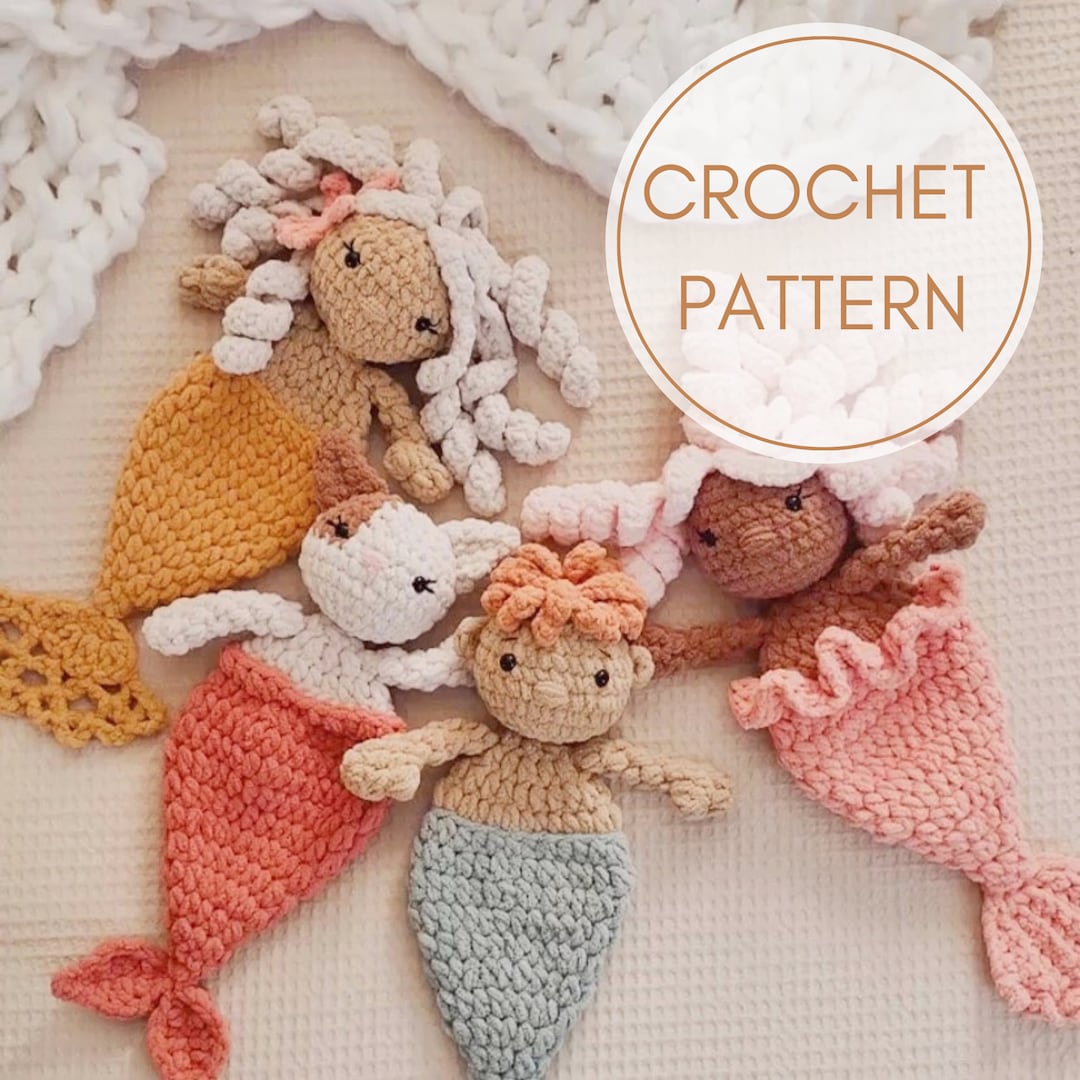 Mermaid Lovey Pattern || Lollie + Merkitty Po + Merboy Nico | 3 Pattern ...