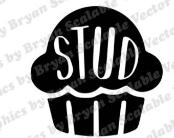 Stud muffin svg file | Etsy