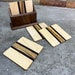 Laminated Exotic Wood Coasters - Etsy