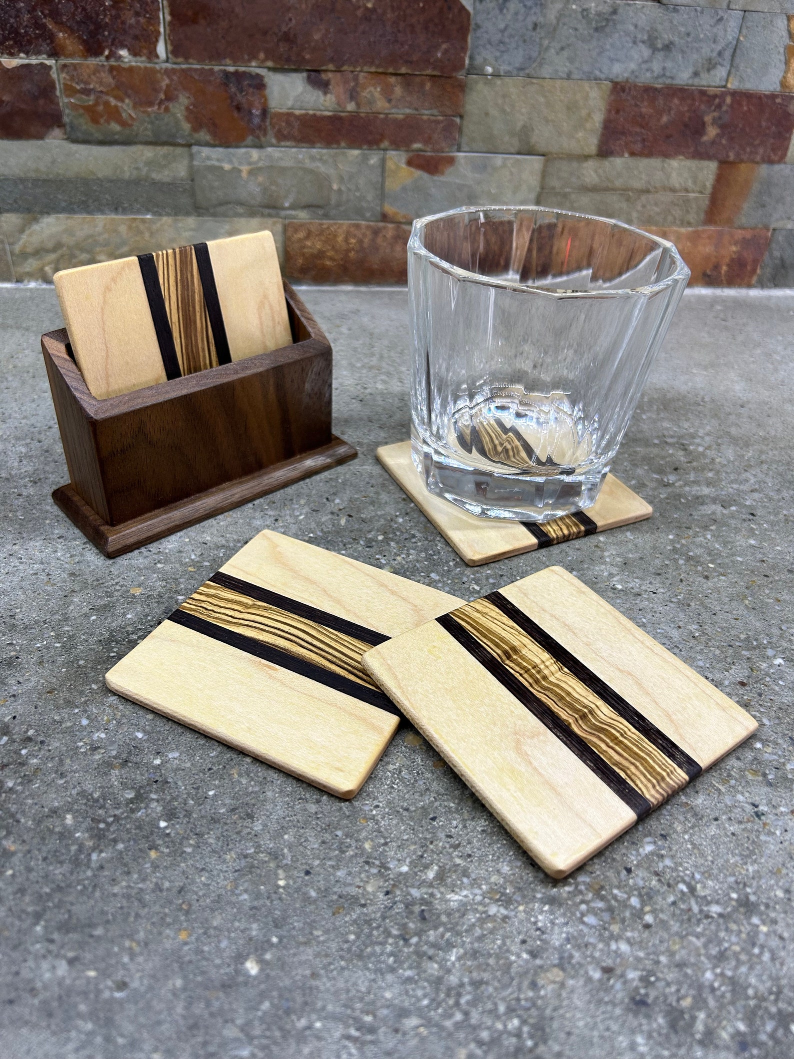 Laminated Exotic Wood Coasters - Etsy