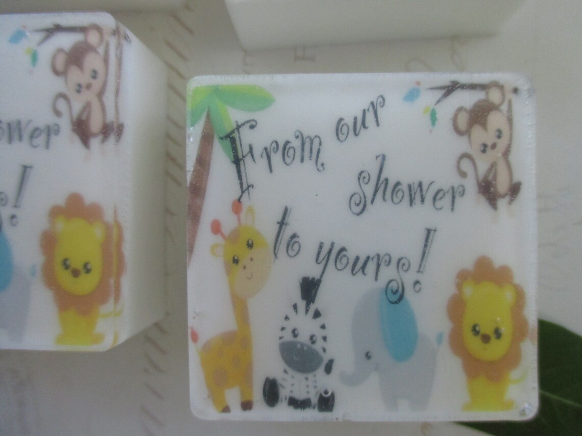 Safari Theme Baby Shower Soap Favors Set of 10 Safari Image - Etsy