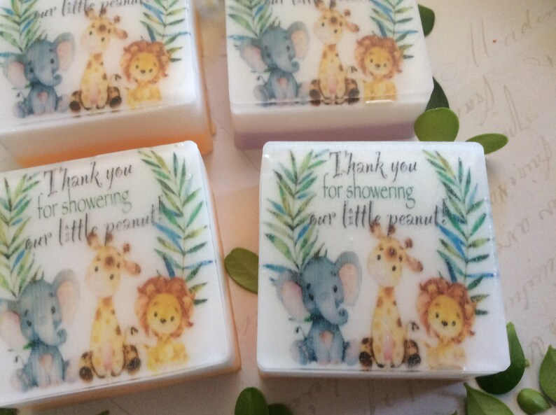 Set of 10 Baby Shower Soap Favors Safari Theme Unisex Baby - Etsy